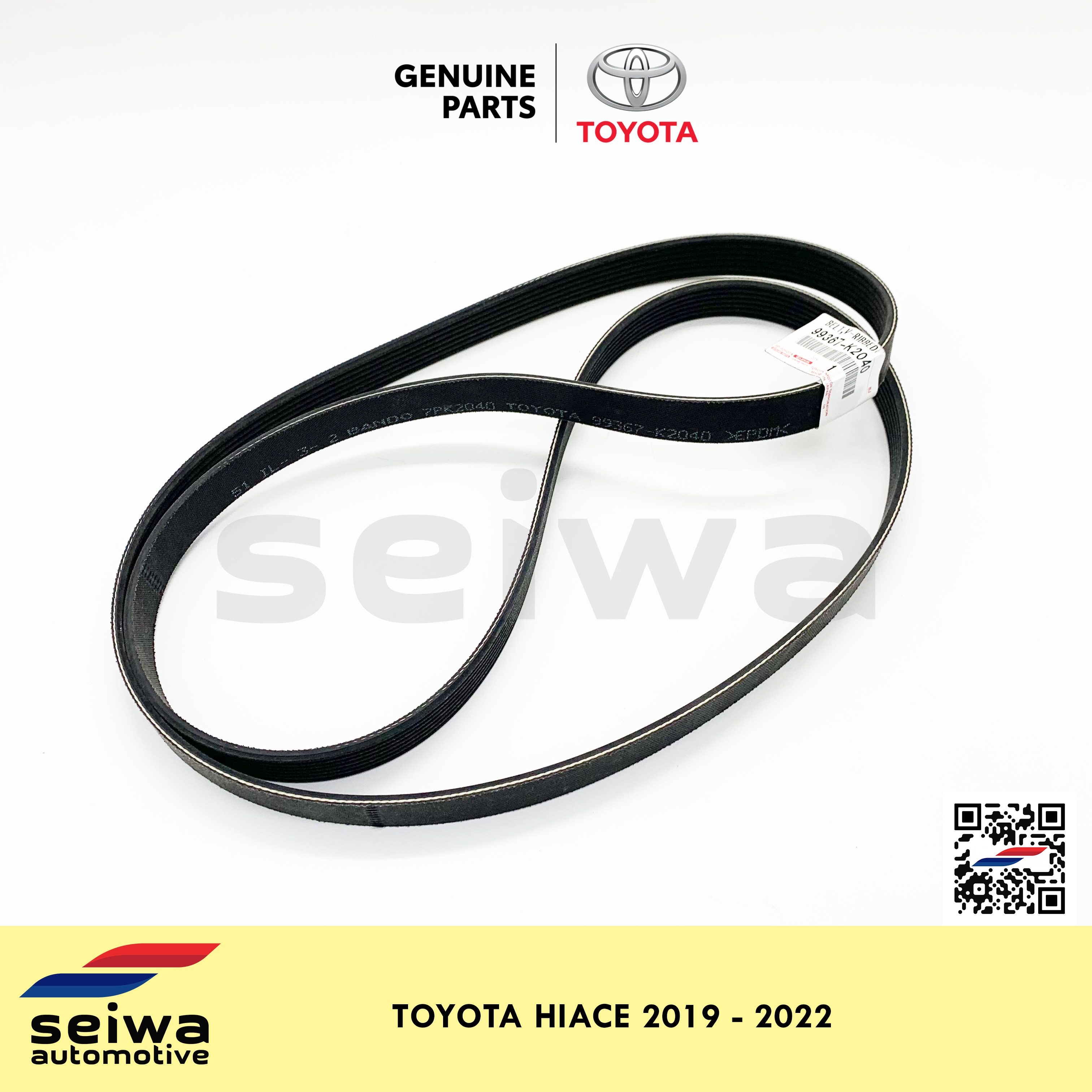 [2019 - 2022] Toyota Hiace Drivebelt (Serpentine Belt) - Toyota Auto ...