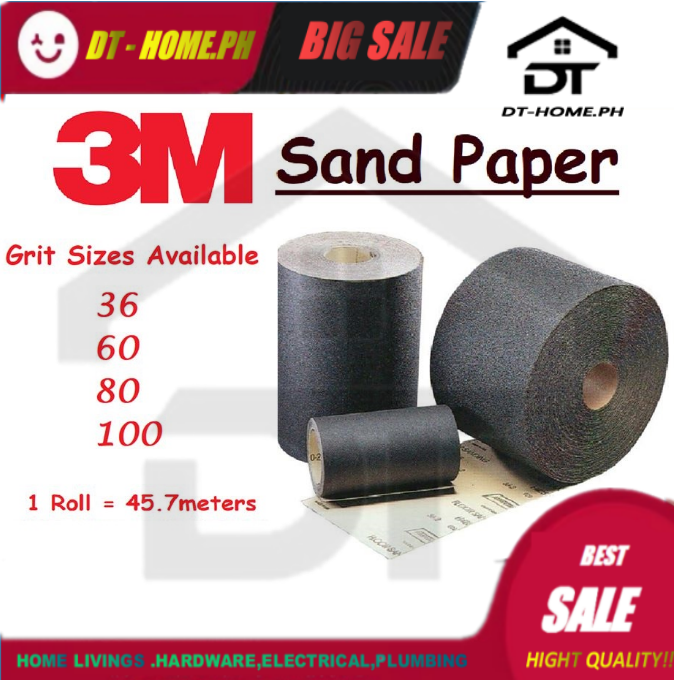 PER ROLLER --- 3M Floor Sanding Or Sand Paper Abrasive PER Roll 45.7 ...