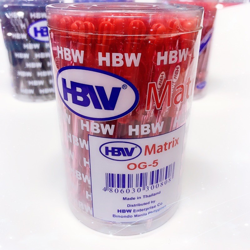 HBW Matrix Oil Gel Pen HBW 50pcs | Lazada PH