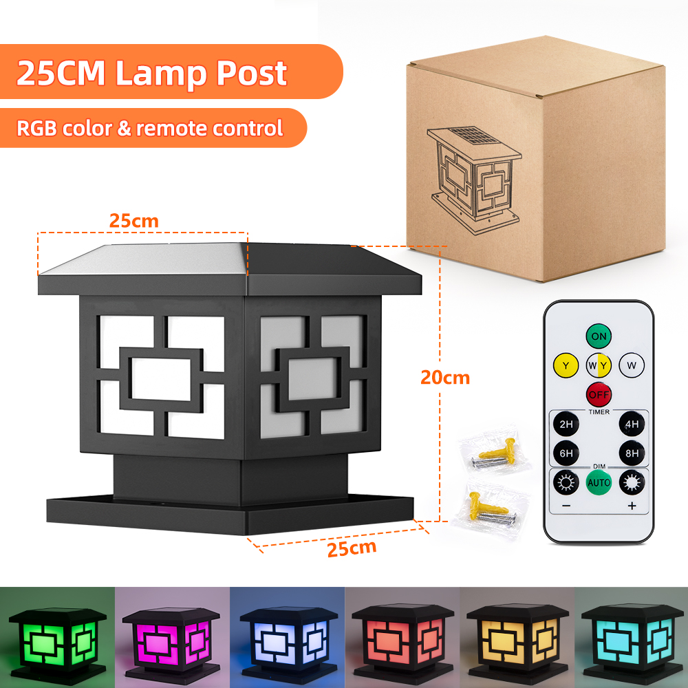 (Only 1 PC) Solar Post Lights, Outdoor Fence Post Cap Light Solar post ...