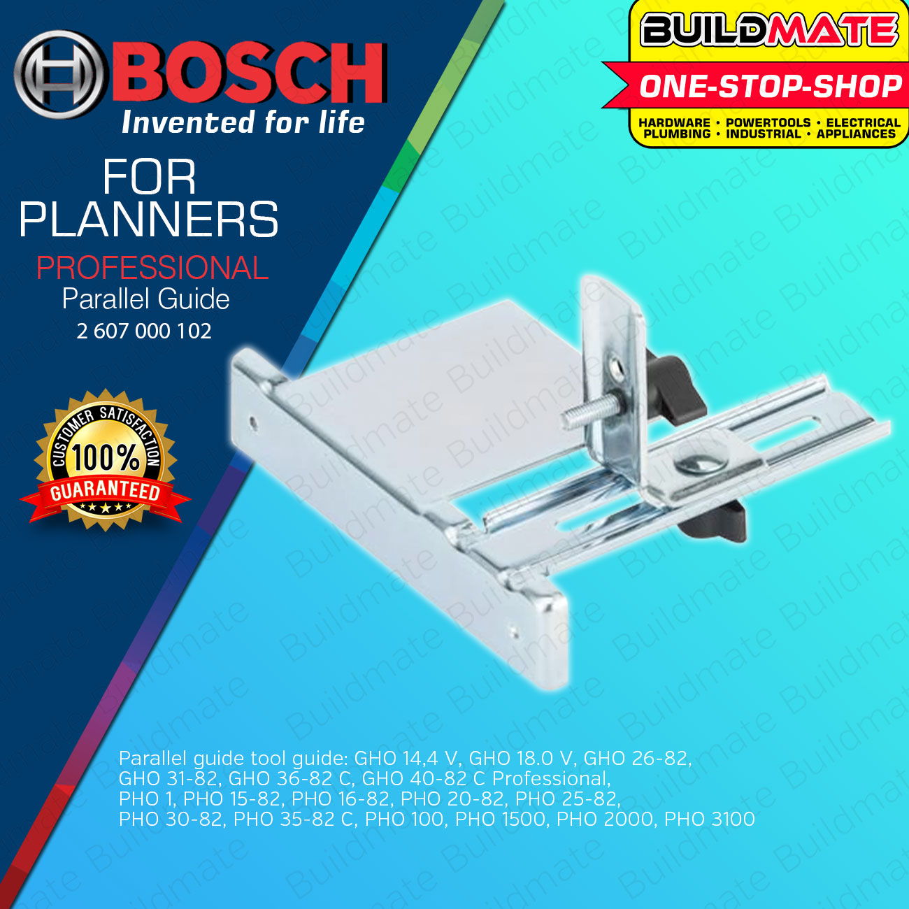 BUILDMATE Bosch Parallel Guide for Planer Without 45° Adjustment Power ...