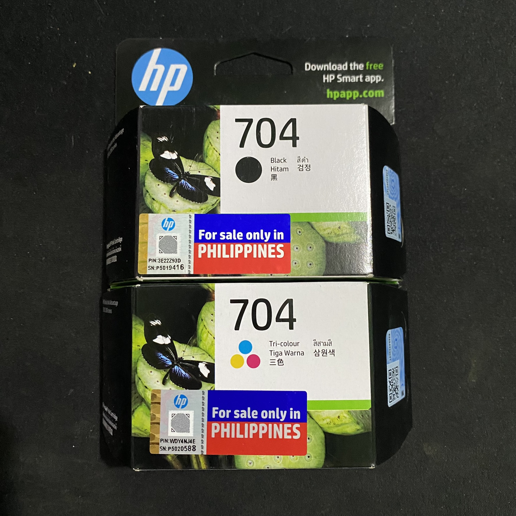 HP 704 Brand New Black and Tri-Color Original Ink Cartridge | Lazada PH