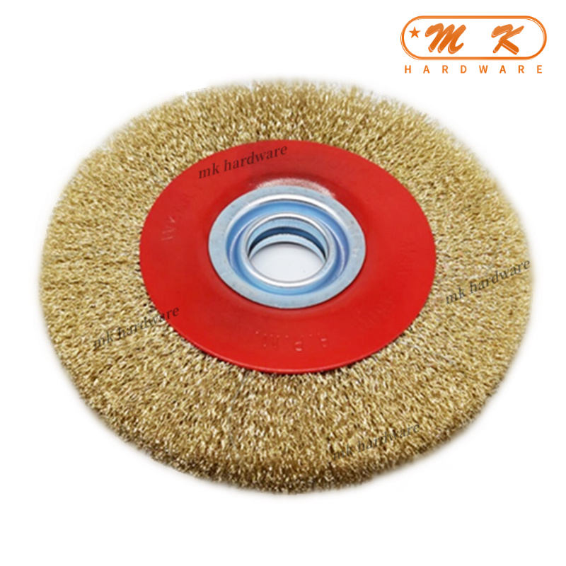 Steel Flat Wire Brush Round Wheel Polishing Sanding Wheel for grinding ...