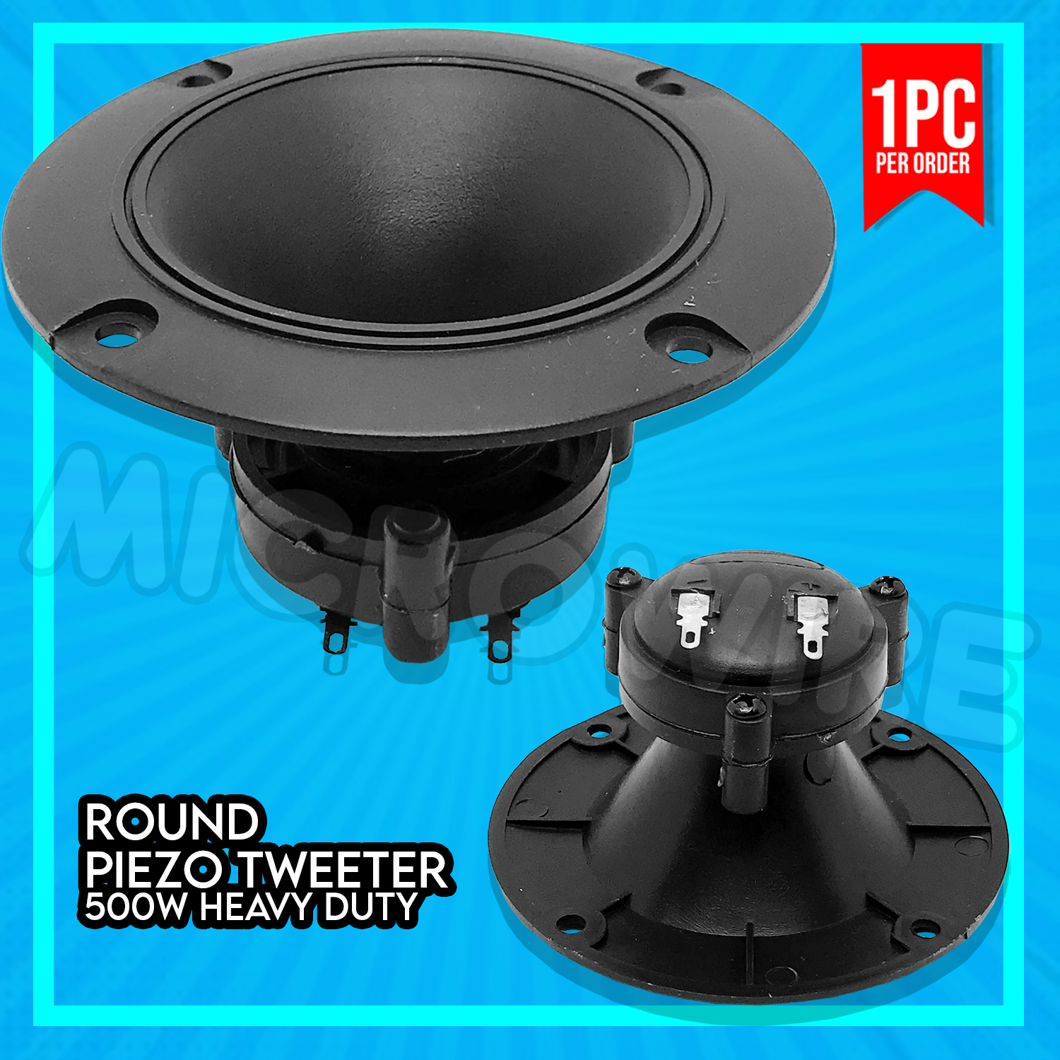 ROUND PIEZO TWEETER 500W PLASTIC SALE | Lazada PH