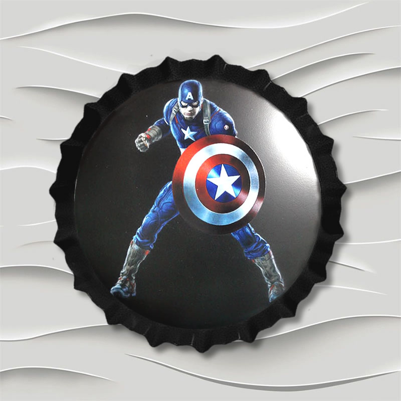 35cm Superheroes Rustic Vintage Tin Bottle Cap Crown Wall Decor | Lazada PH