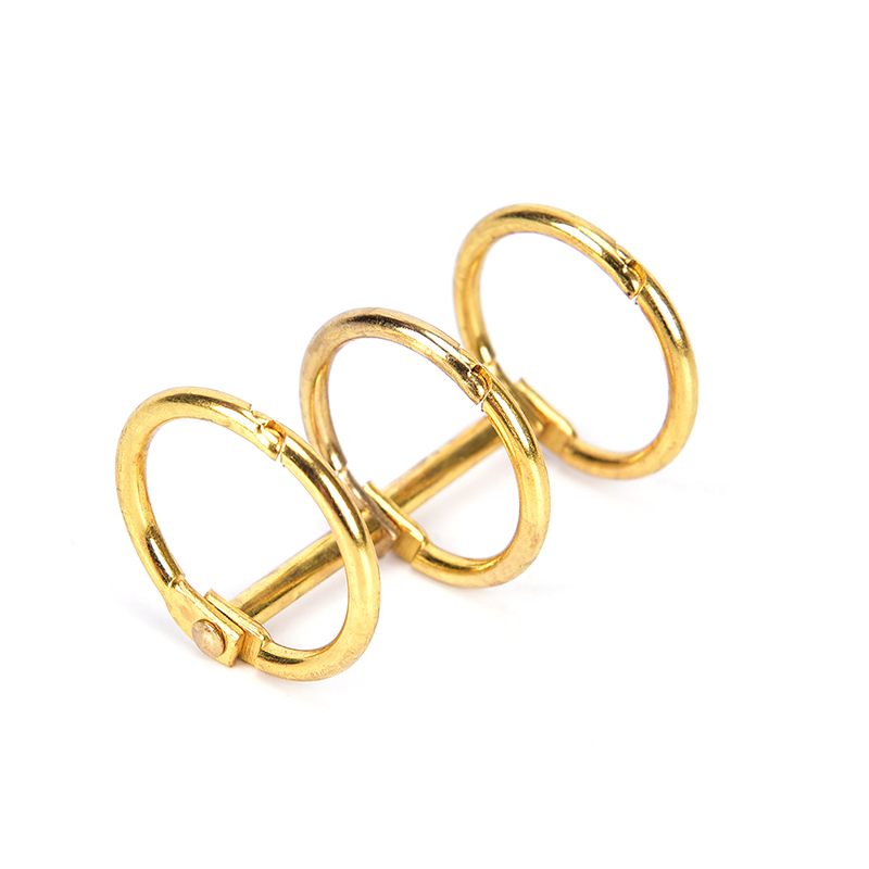 [Mimar] DIY Metal Clip 3 Holes Ring For Notebook Loose Leaf Diary Photo ...