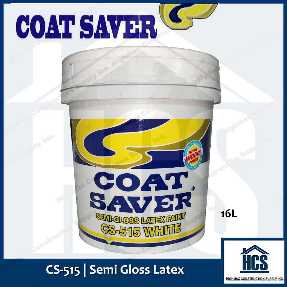 Coat Saver Semi gloss CS- 515 - White for concrete | Lazada PH