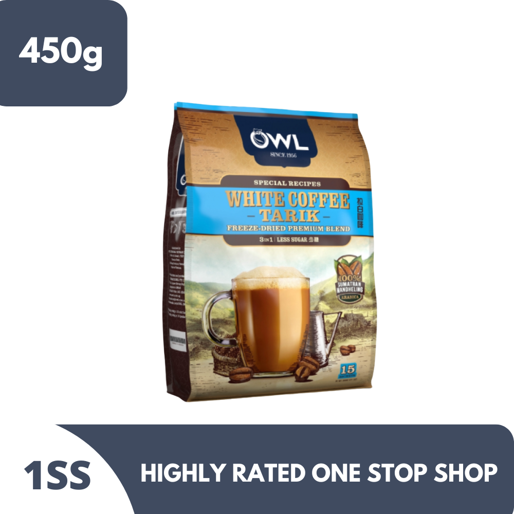 Owl White Coffee Tarik 3in1 Less Sugar (15x30g) 450g | Lazada PH