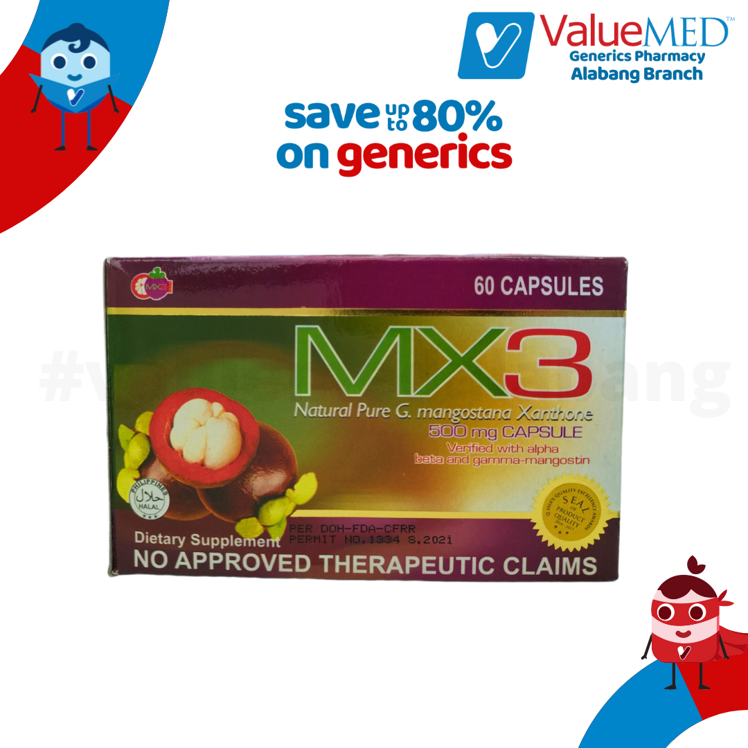 Mx3- Mangosteen Xanthone 500 Mg Capsule 10pcs | Lazada PH