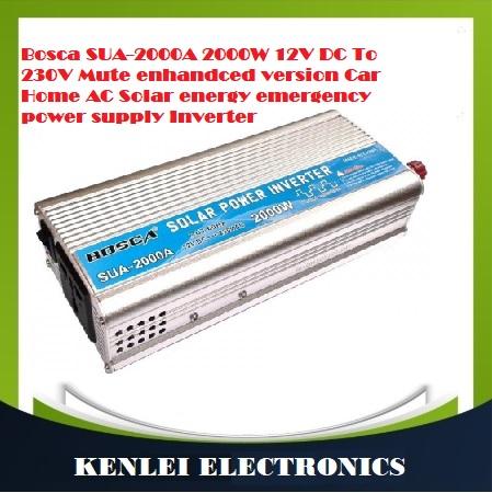 Bosca SUA-2000A 2000W 12V DC To 230V Mute enhandced version Car Home AC ...