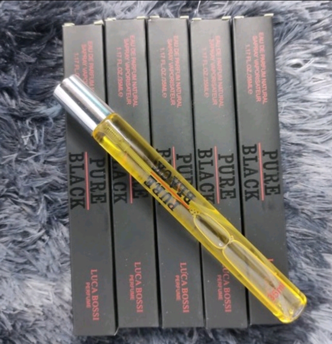 Pure Black Luca Bossi Eau de Parfum Natural Spray Vaporisateur 35ml ...