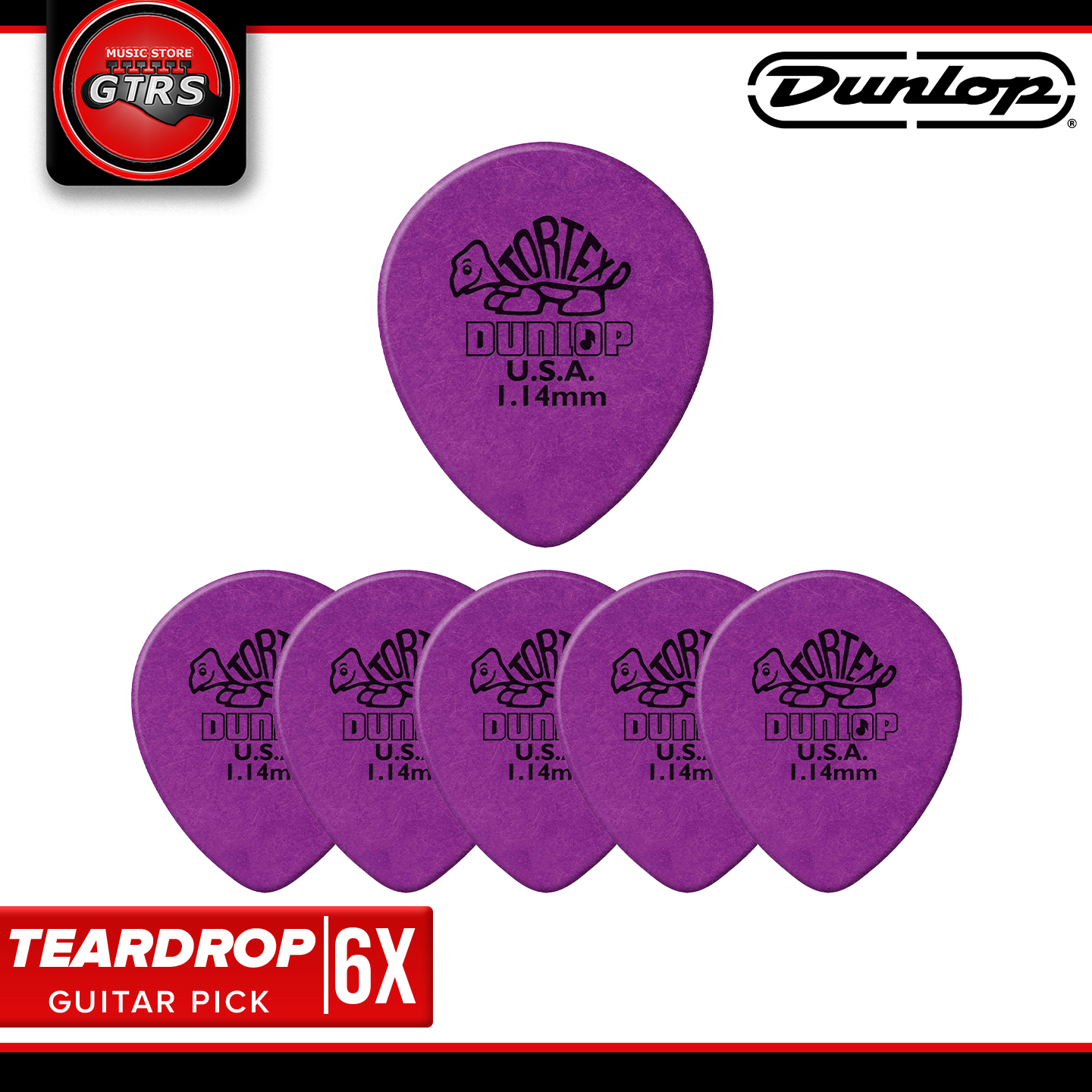 Tortex Teardrop Pick pack of 6 | Lazada PH