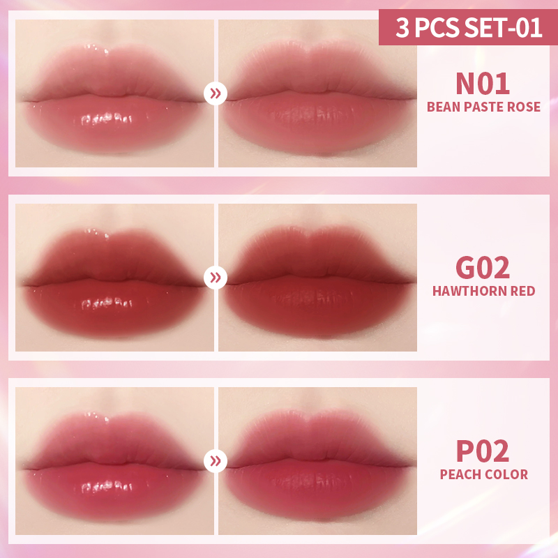 KIMUSE Water Tint Lip Set Long Wearing Waterproof Matte Liquid Lip ...