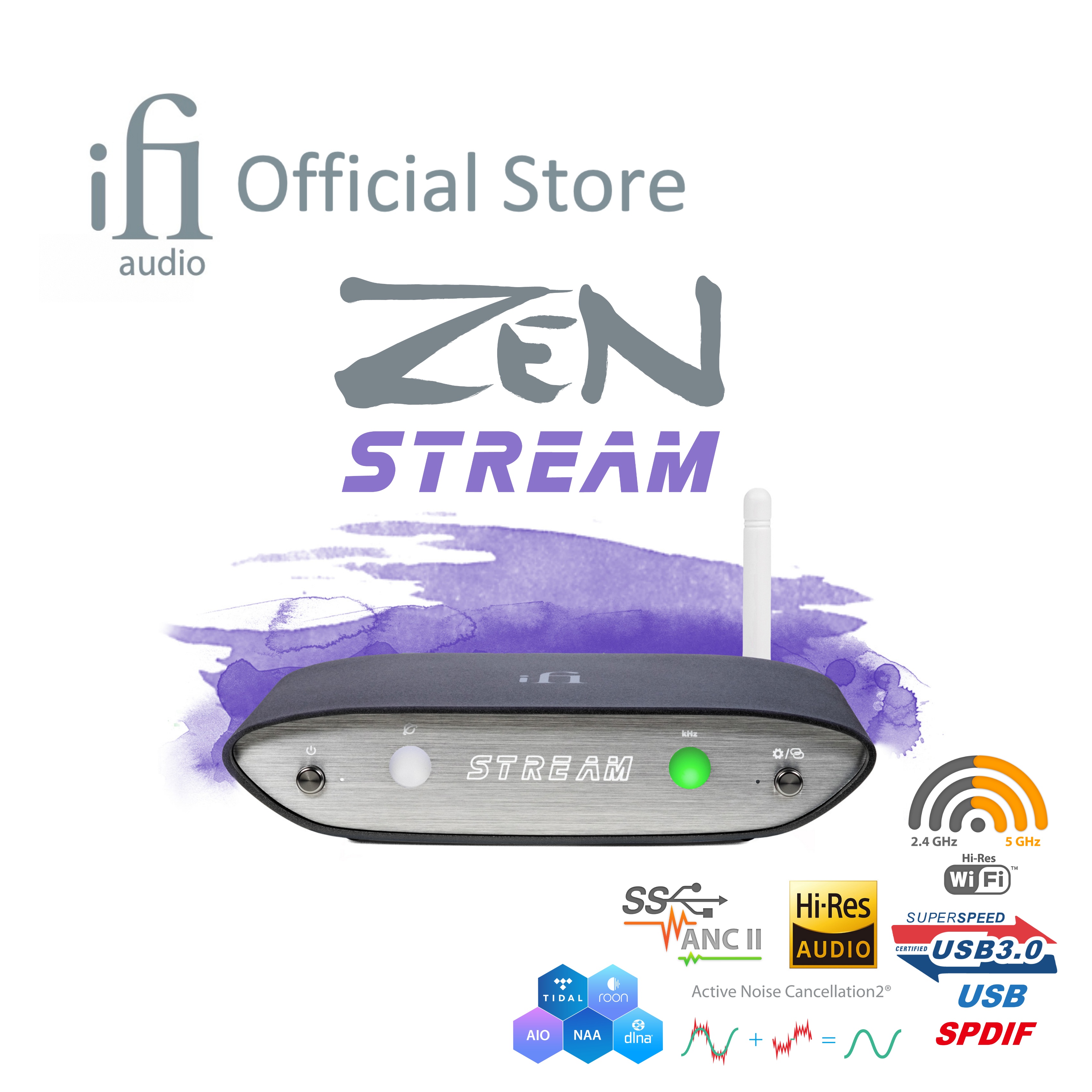 iFi ZEN Stream | Network Audio Transport | Inputs: Ethernet | Wi-Fi ...