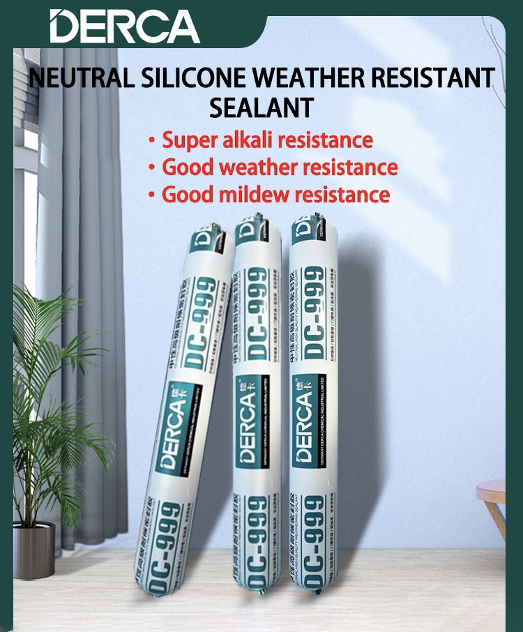 DERCA （1box=20pcs）neutral silicone weather resistant adhesive sealant ...