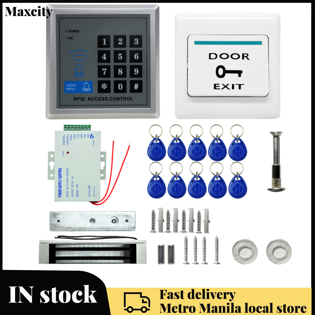 【Fast delivery】Electric Door Lock Magnetic Access Control ID Card Password System | Lazada PH