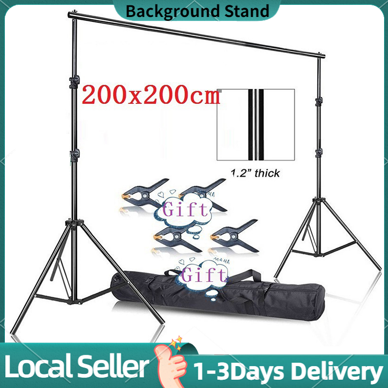 2 x 2m /200cm x 200cm /6ft. x 6ft Heavy Duty Background Stand Backdrop Support System Kit with ...