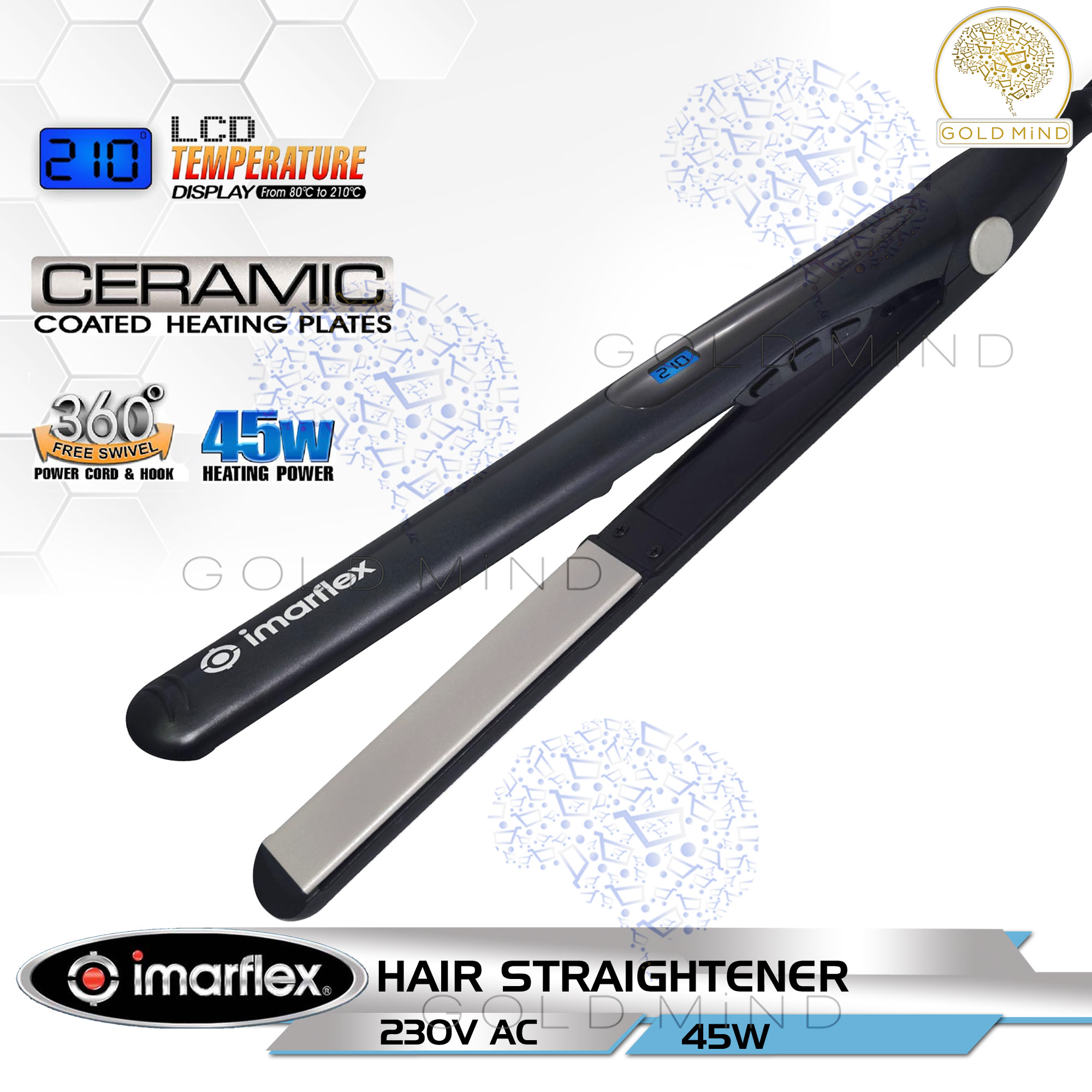 Imarflex Hair Straightener Black 230V 45W | Lazada PH