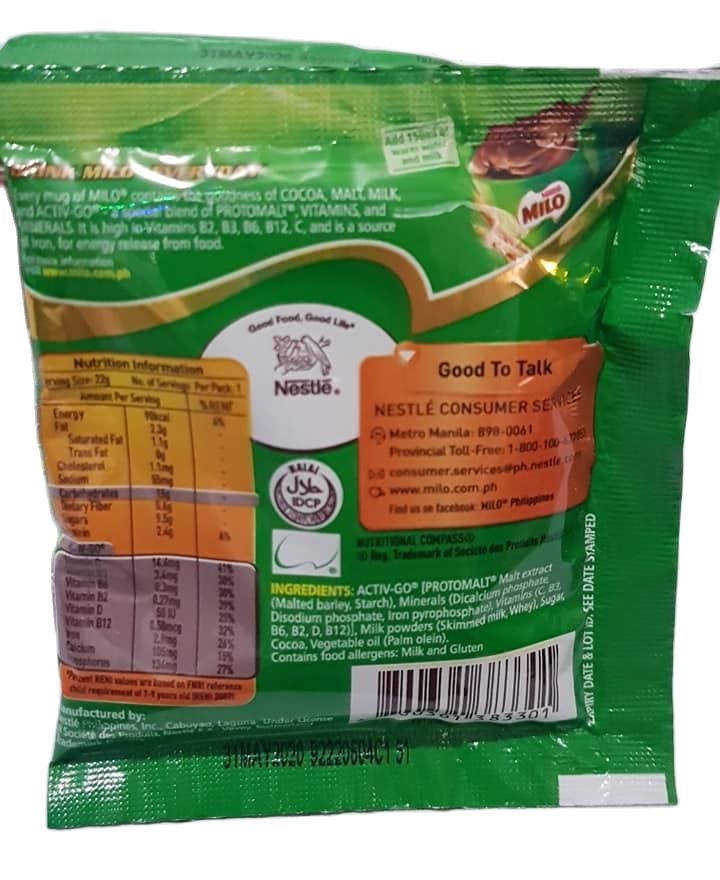 Milo Sachet Nutrition Facts | Besto Blog