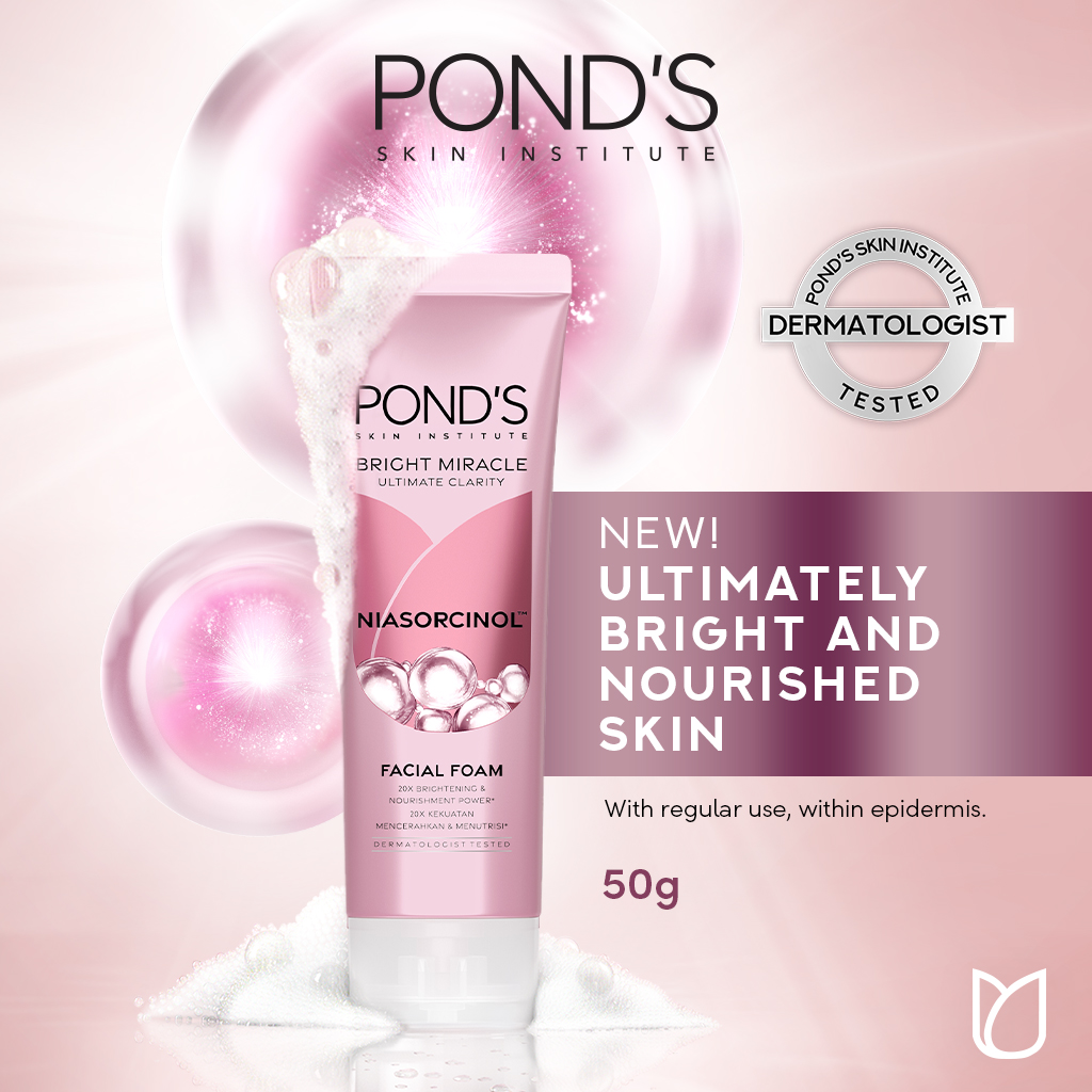 POND'S Bright Miracle Facial Wash Niasorcinol with Niacinamide and E ...