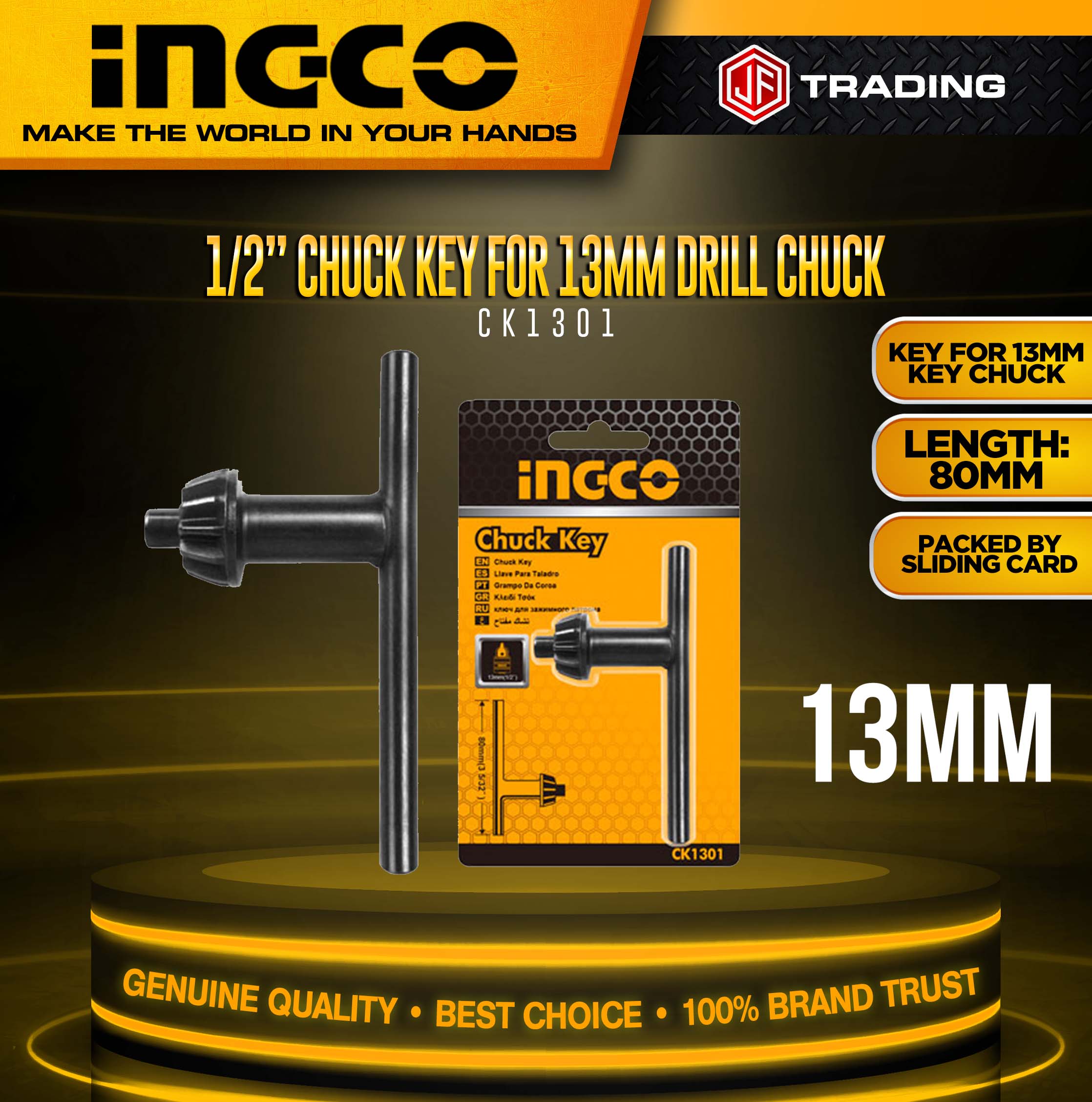 INGCO Chuck Key (For 13mm Key Chuck) CK1301 ♦JF TRADING♦ | Lazada PH