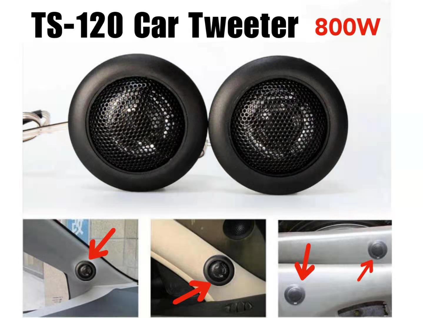 OSCPA Mini Car Audio Tweeter, 12V Car Tweeter Speakers (Good quality ...