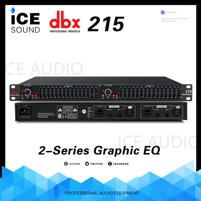 DBX EQ 215 DBX EQ 231 2-Series Graphic Equalizer DUAL 15 Band Graphic EQ215 EQ231 【Popular ...