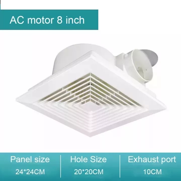 【Ready Stock】6/8/9/10/12 Inch Suspended Ceiling Exhaust Fan Free 1.5M ...