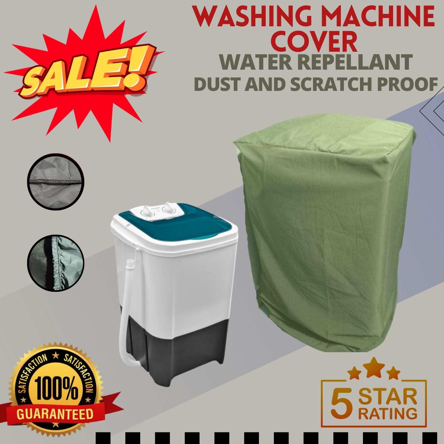 WASHING MACHINE COVER WATER REPELLANT AND DUST PROOF | Lazada PH