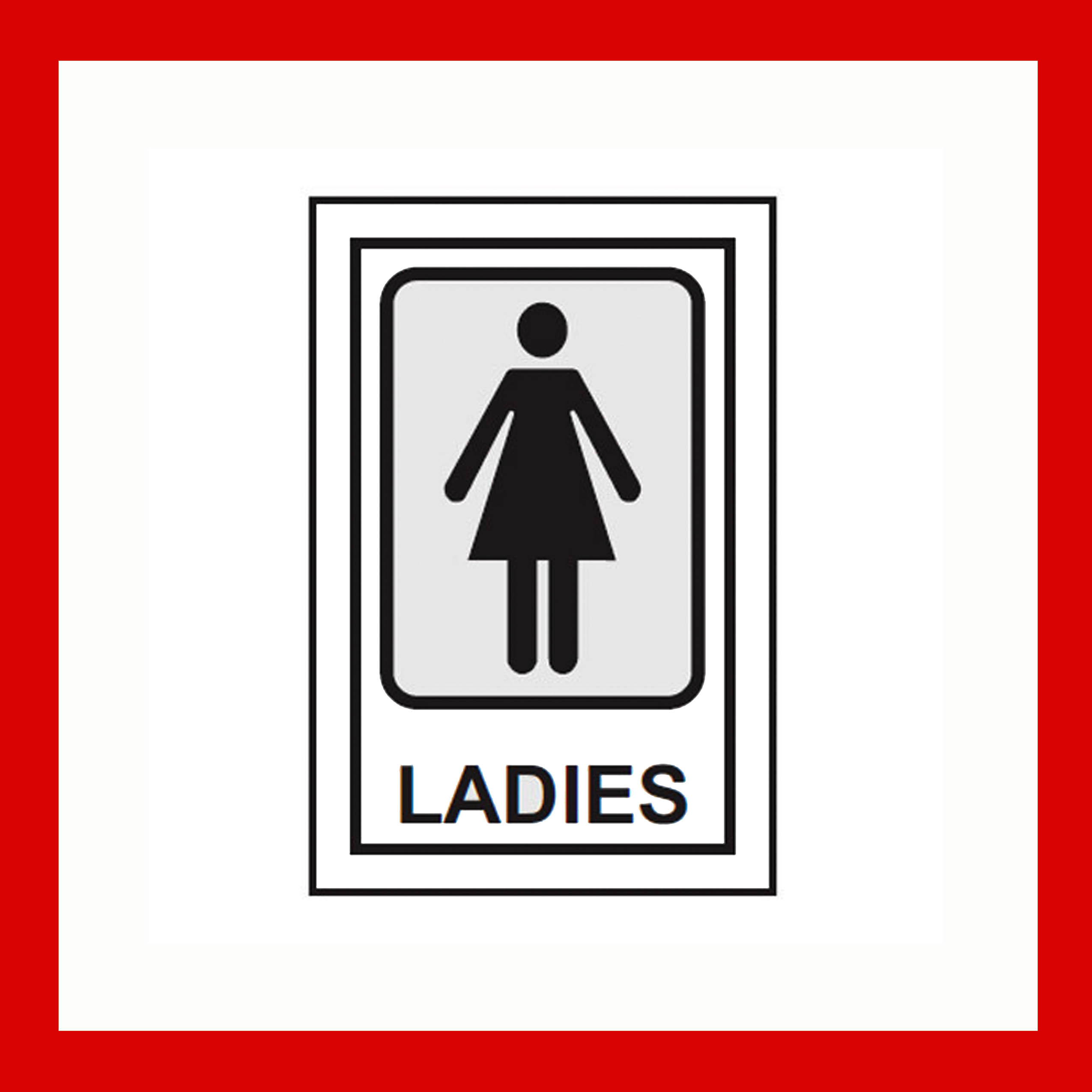 Restroom Signage Laminated/Sticker/PVC/Sticker | Lazada PH