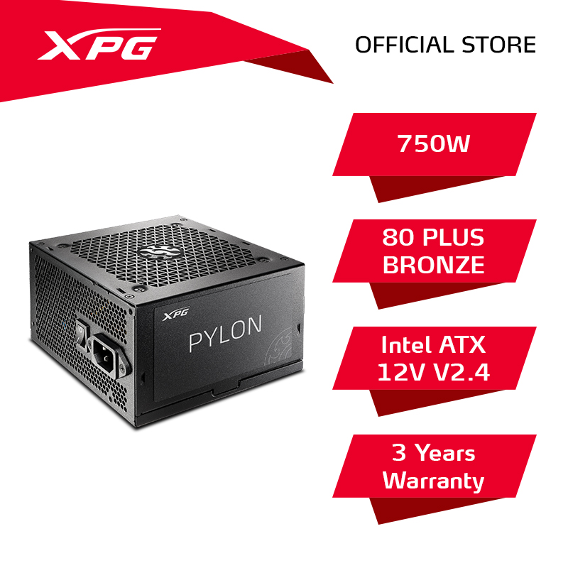 XPG Pylon 750W - 80 Plus Bronze Certified 120mm Fluid Dynamic Bearing ...