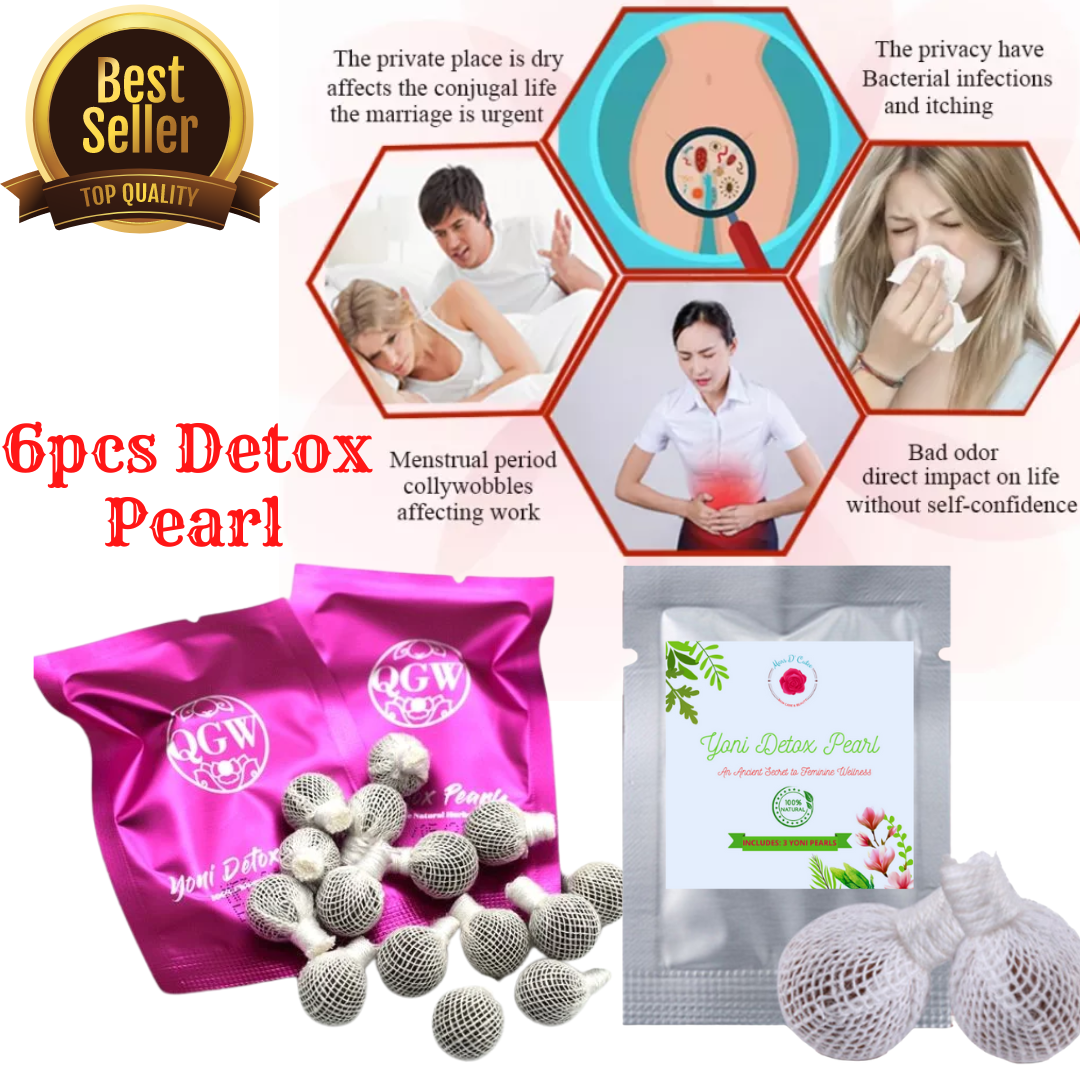 6pcs Yoni Detox Pearl Vaginal Yeast Infection Treatment Herbal Womb ...