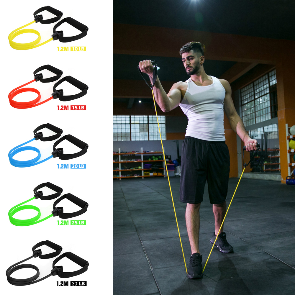 Unisex Set Pull Up Handle Assisted Fitness Exercise Cords Stretch ...