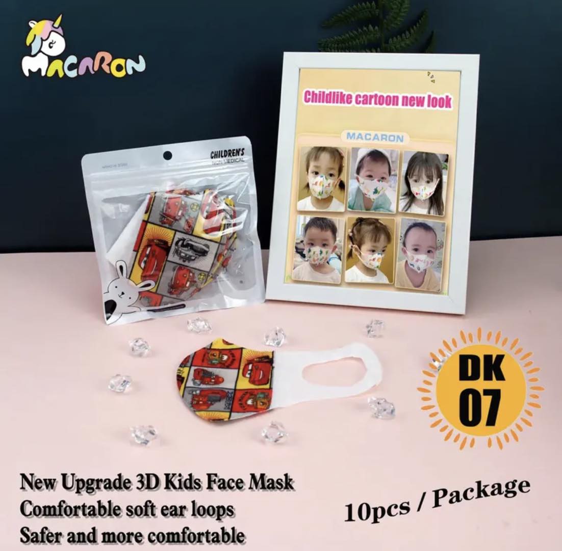 10PCS / Pack New Upgrade Macaron 3D Kids' Face Mask | Lazada PH