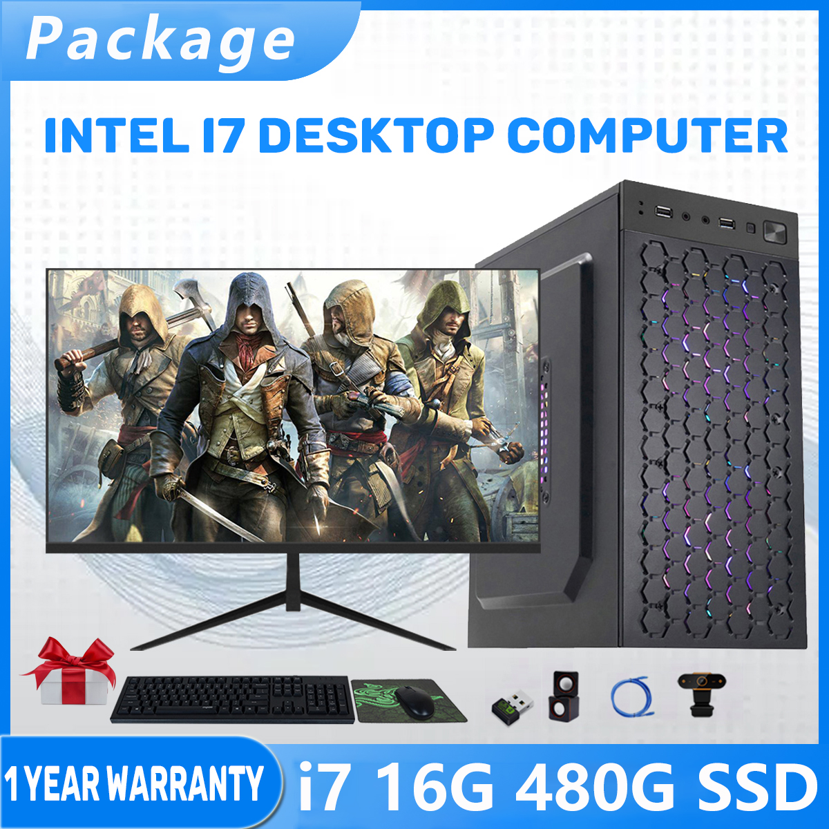 cocapark Desktop Computer Original Brand New Inter Core i3/i5/i7 16G ...