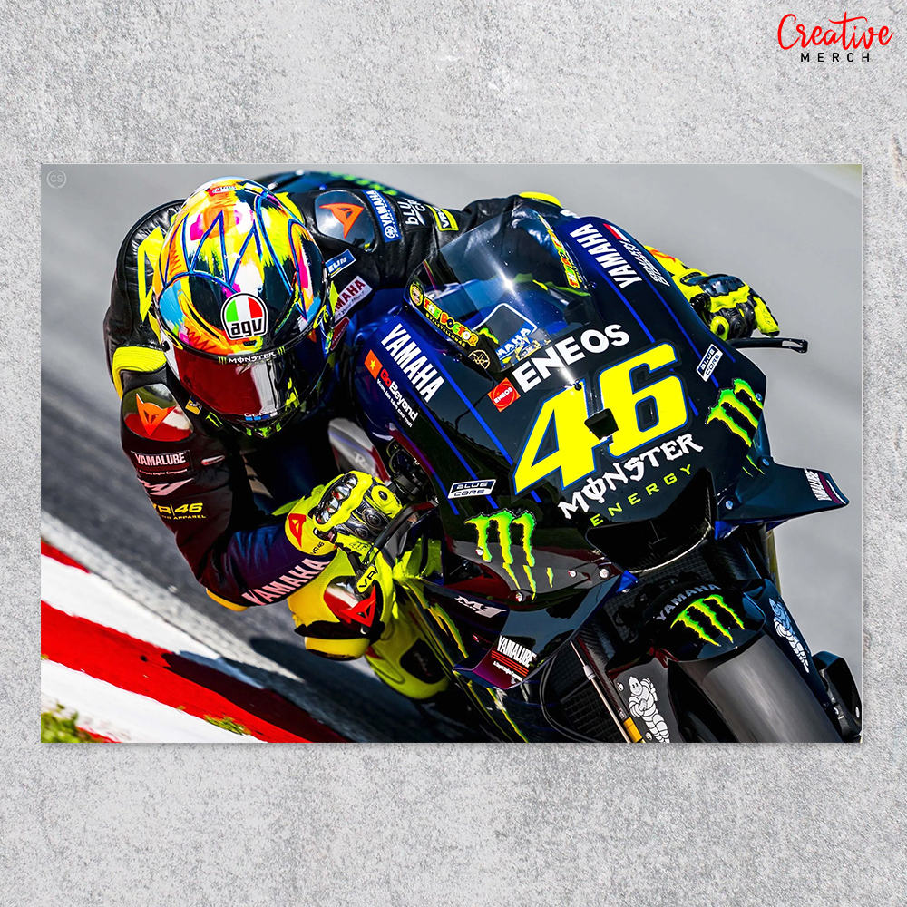 Valentino Rossi MotoGP Legend HD Poster A4 size (21x30cm) by Creative ...