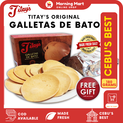 Titay's GALLETAS DE BATO 1 pack 180 grams Cebu's Best Delicacies Pasalubong Product Freshly ...