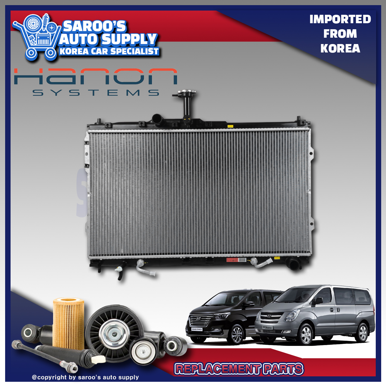 [A2] Radiator Assembly For Hyundai Grand Starex , 2012-2022 , CRDI ...