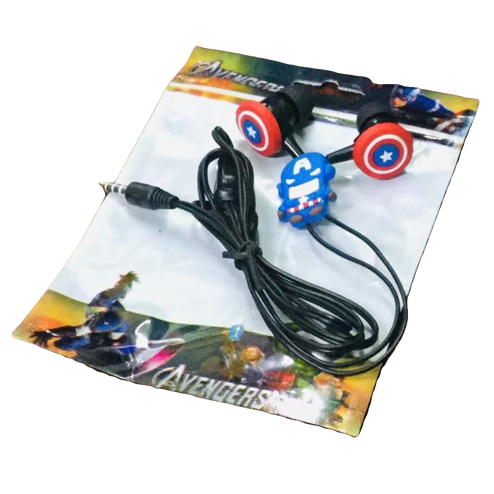 Universal 3.5mm Cartoon Character Earbuds Earphone with Built-in Mic ...