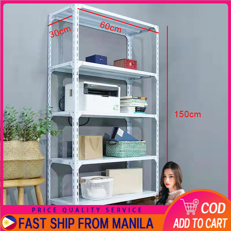 Metal Shelf Angle Steel Rack Shelves 4 Layers and 5 Layers Storage Rack ...