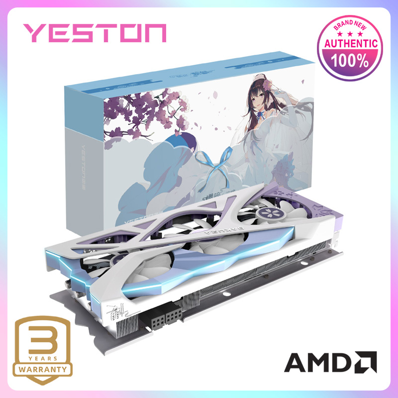 Yeston RX 6800 XT 16GD6 YB 256bit Graphics Card PCIE 4.0 GDDR6 Video ...