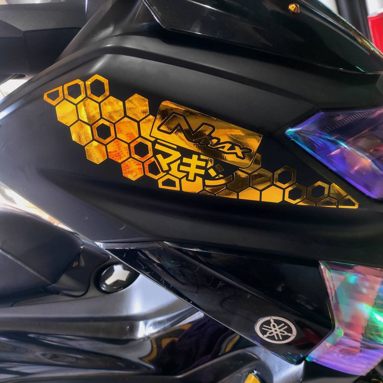 Yamaha Nmax V1 Honeycomb Sticker Decals for Side Panel | Lazada PH