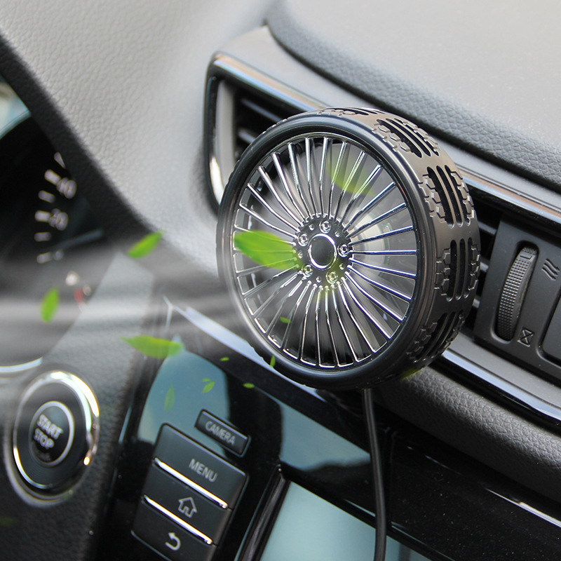 Car-mounted air outlet fan 12V24v powerful air-conditioning fan for ...
