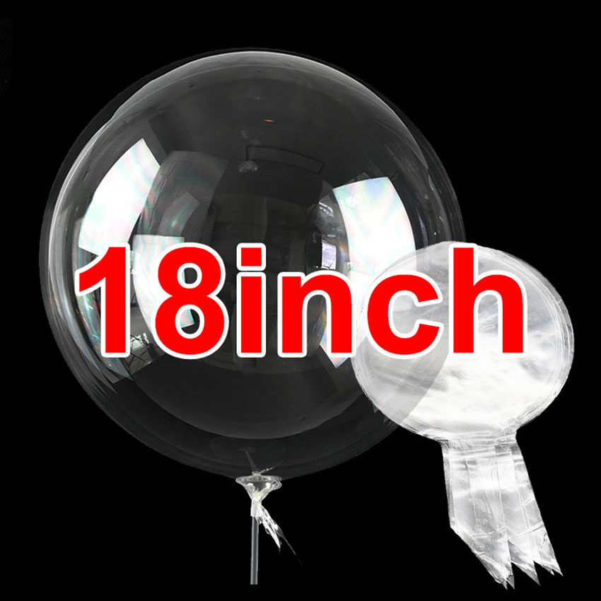 50Pcs Bo-Bo Balloons High Transparent 12''18''24'' Clear Balloon Helium ...