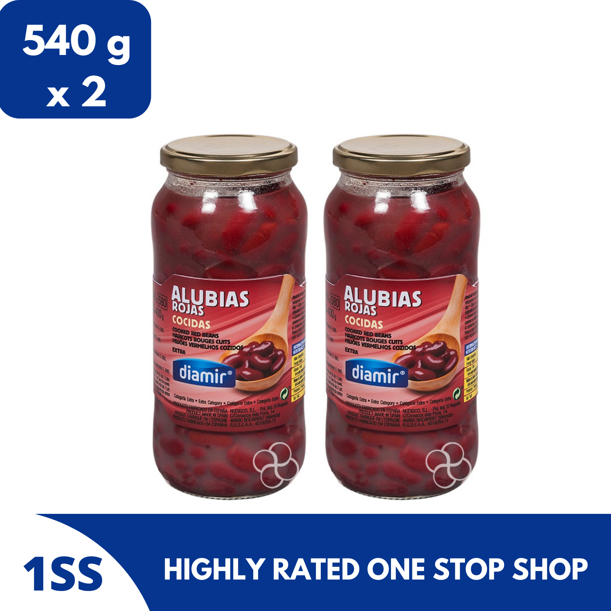 Diamir Cooked Red Beans in Jar, 540g | Lazada PH