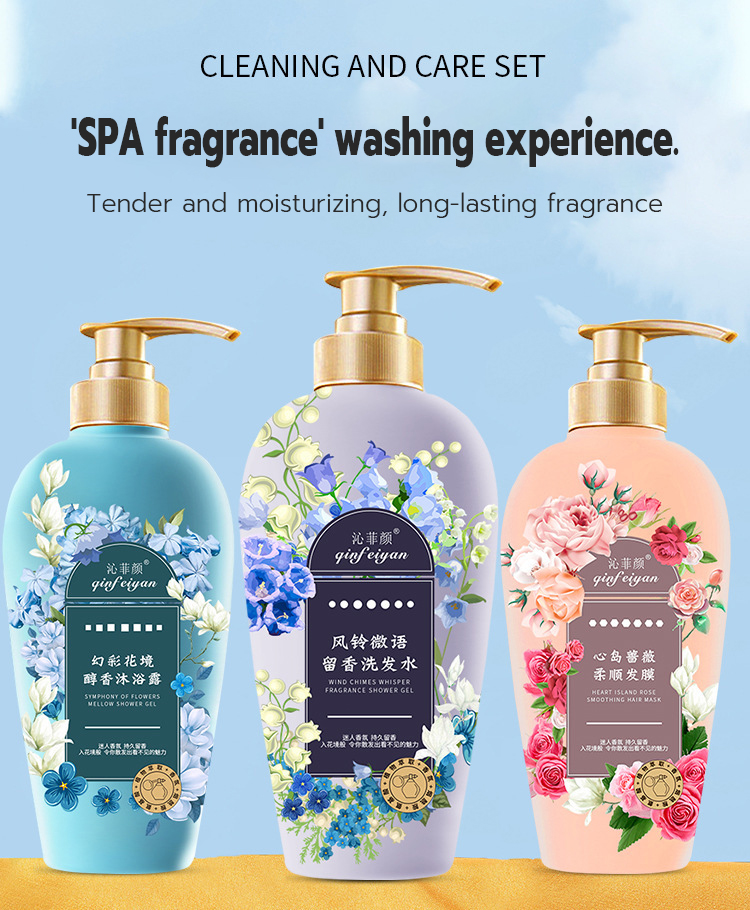 Shampoo Conditioner Shower Gel Body Lotion Care Set Extract Whitens ...