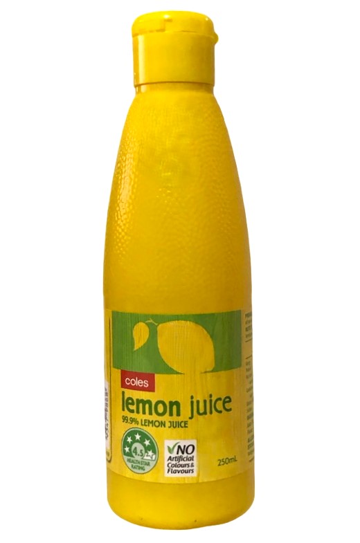 Coles Lemon Juice - 99.9% Pure - From Australia (250ml) | Lazada PH