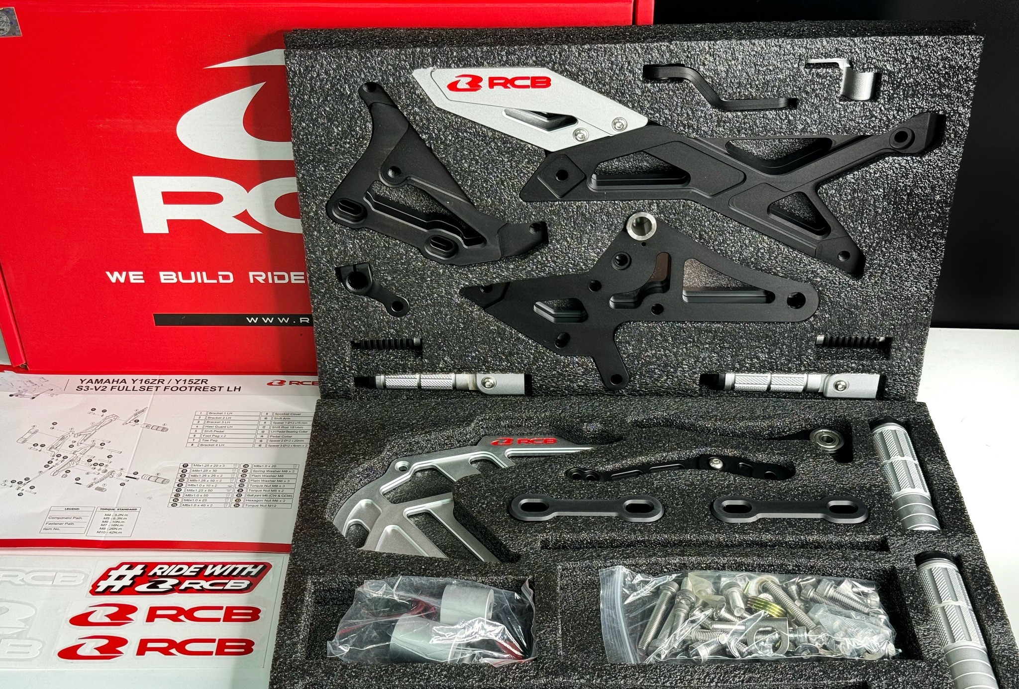 Racing Boy Footrest Full Shifter S3-V2 Series for Sniper150 / Sniper155 ...