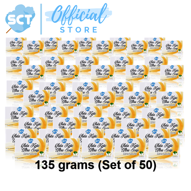 [Bundle] SCT Gluta Kojic Ultra SOAP Plant-based Lightening SOAP; 50 ...