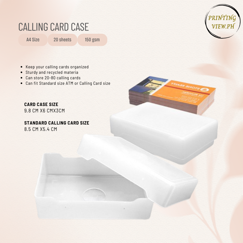 (PRINITNG VIEW) Calling Card Case / Cardstock Holder/ Cardstock Box (20 ...